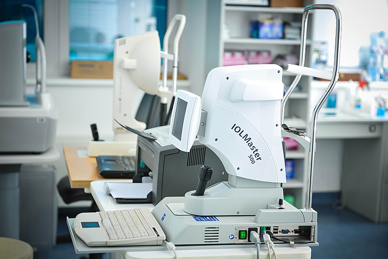 Zeiss IOL Master 500 for the calculation of the intensity of ...